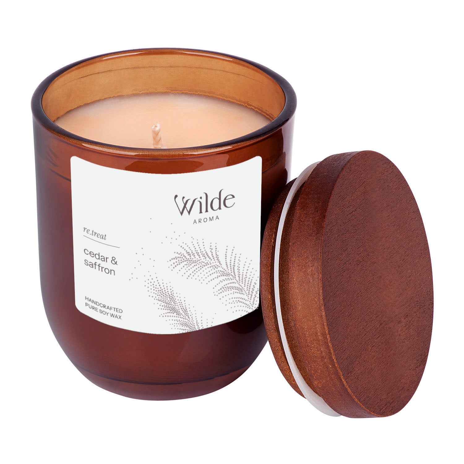 Cedar & Saffron Small Candle – Wilde Aroma